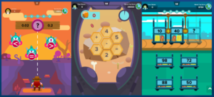 The games take place in outer space and are bright, fun, and quirky ...