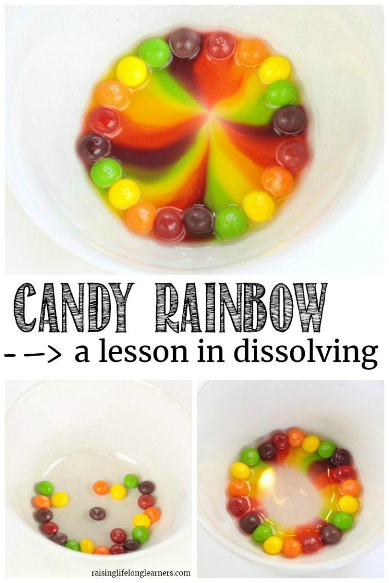 Skittles Rainbow Science Experiment - Raising Lifelong Learners
