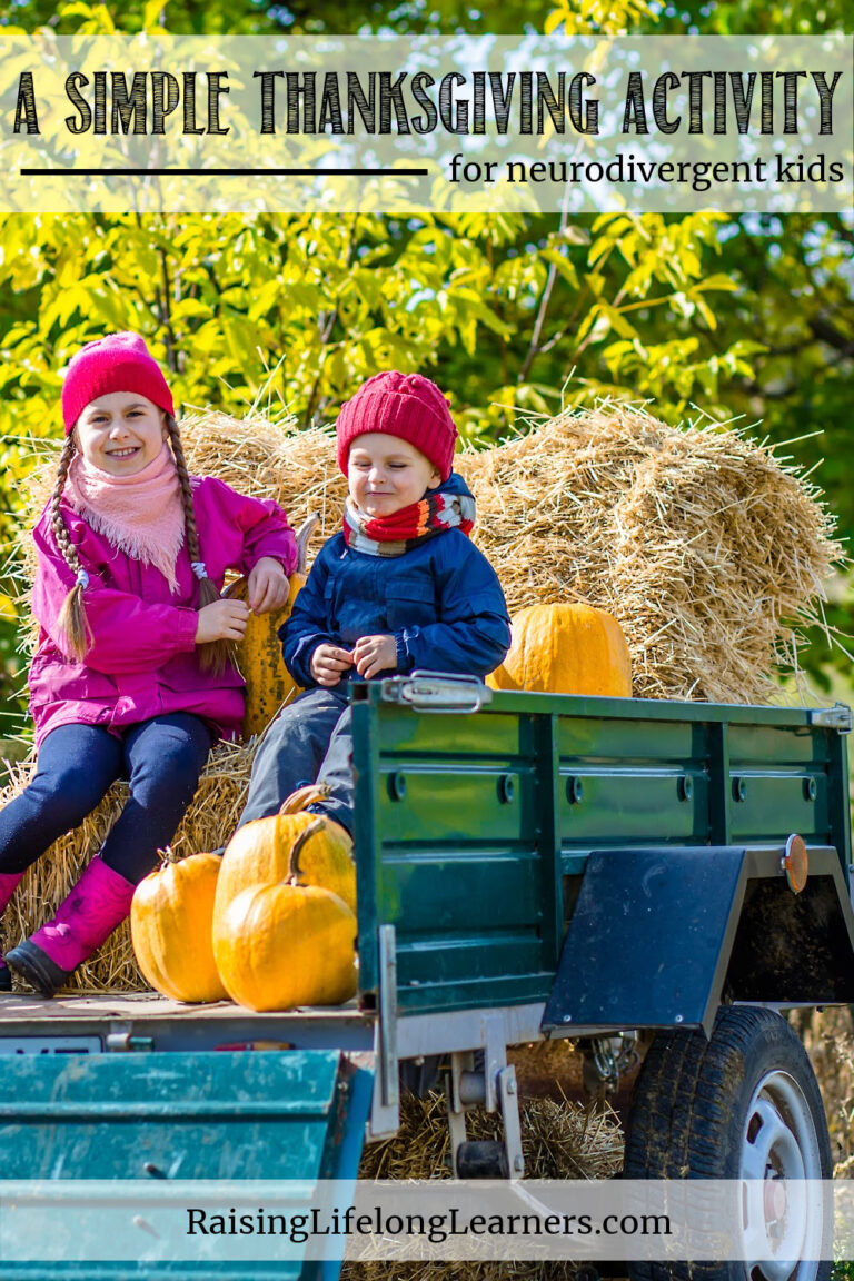 A Simple Thanksgiving Activity for Neurodivergent Kids - Raising ...